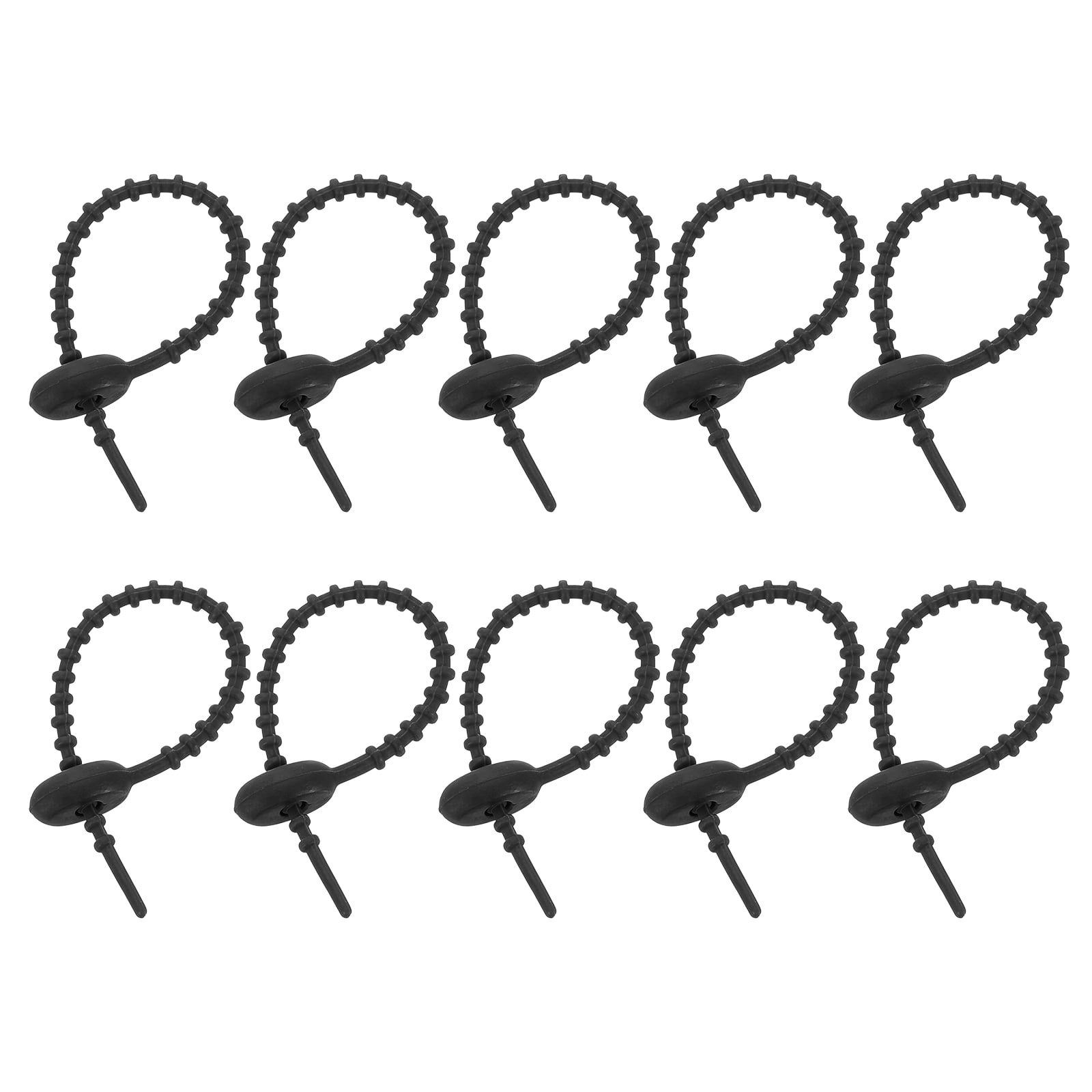 20Pack 5" Silicone Cable Ties, Reusable Zip Ties Wire Strips Organizer ...