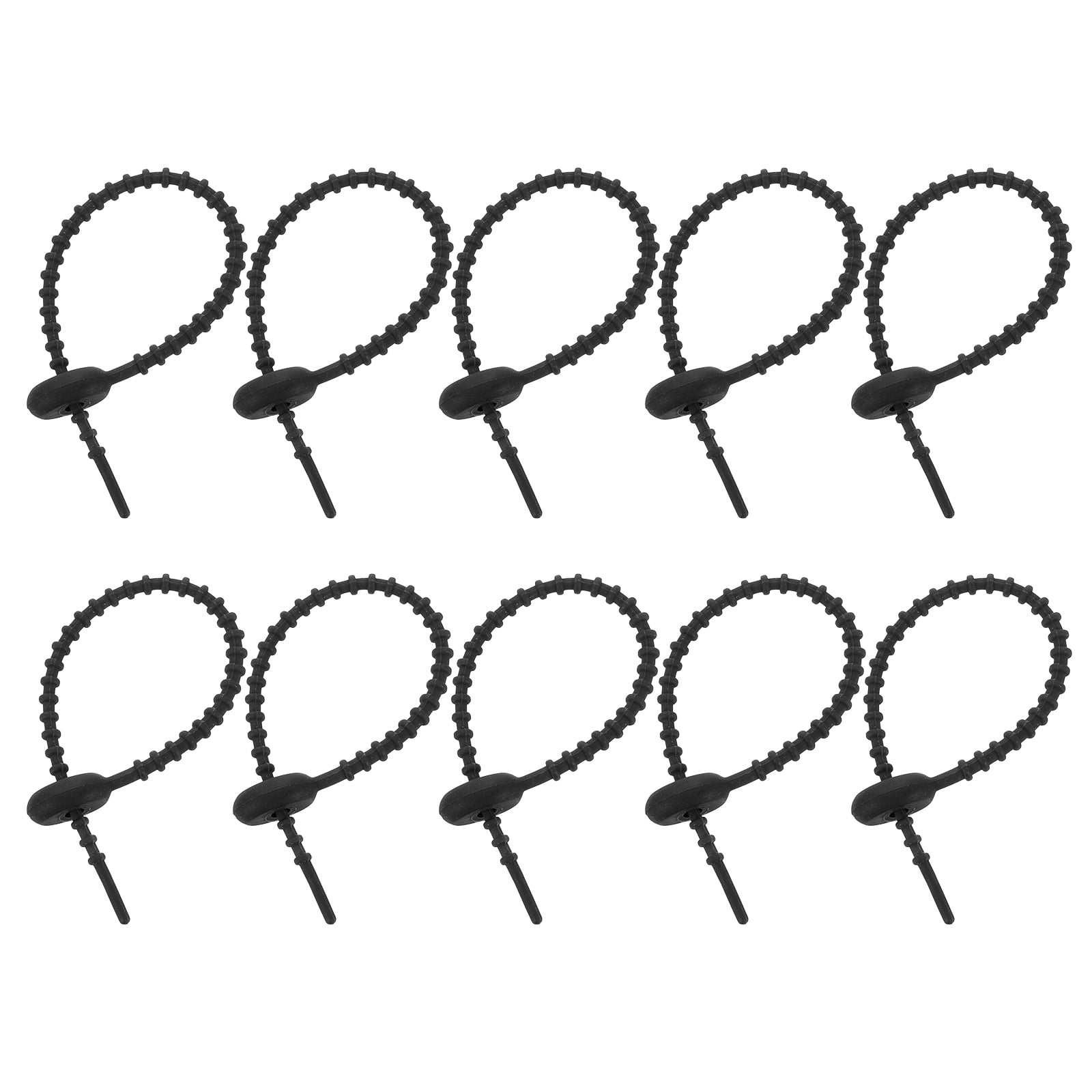 20Pack 6" Silicone Cable Ties, Reusable Zip Ties Wire Strips Organizer ...