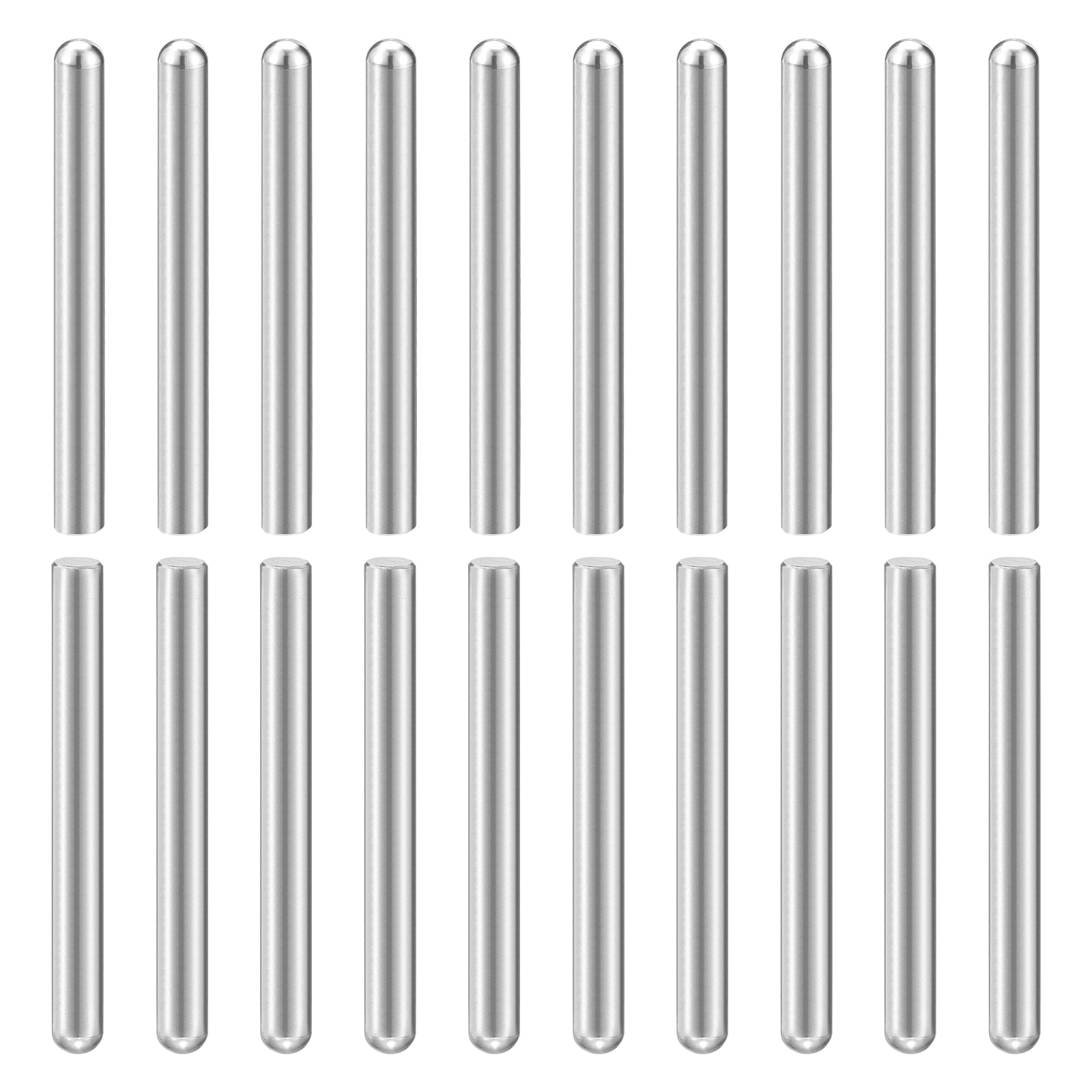 20Pack 6mm x 60mm Dowel Pins, 304 Stainless Steel Round Head Pin ...