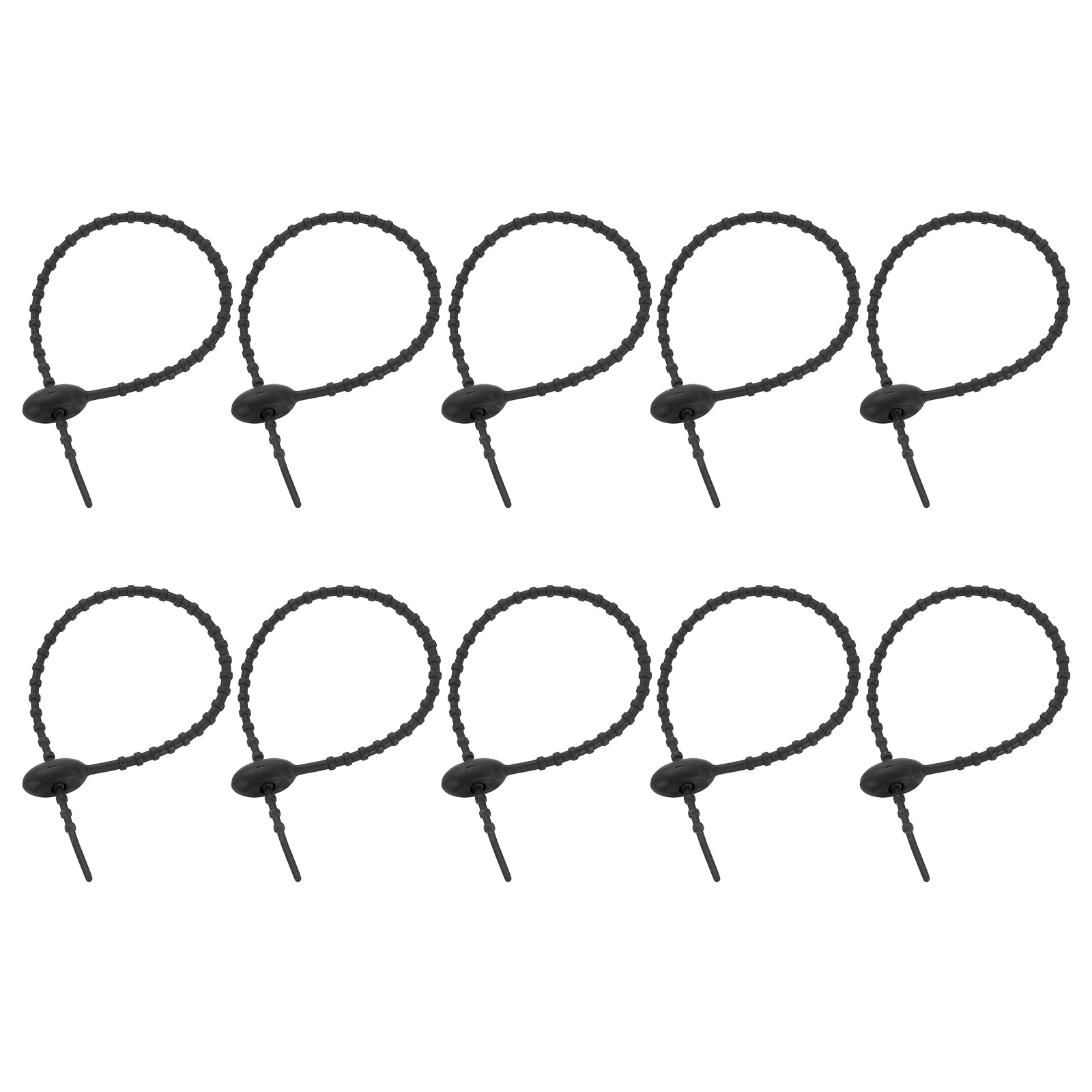 20Pack 9" Silicone Cable Ties, Reusable Zip Ties Wire Strips Organizer ...