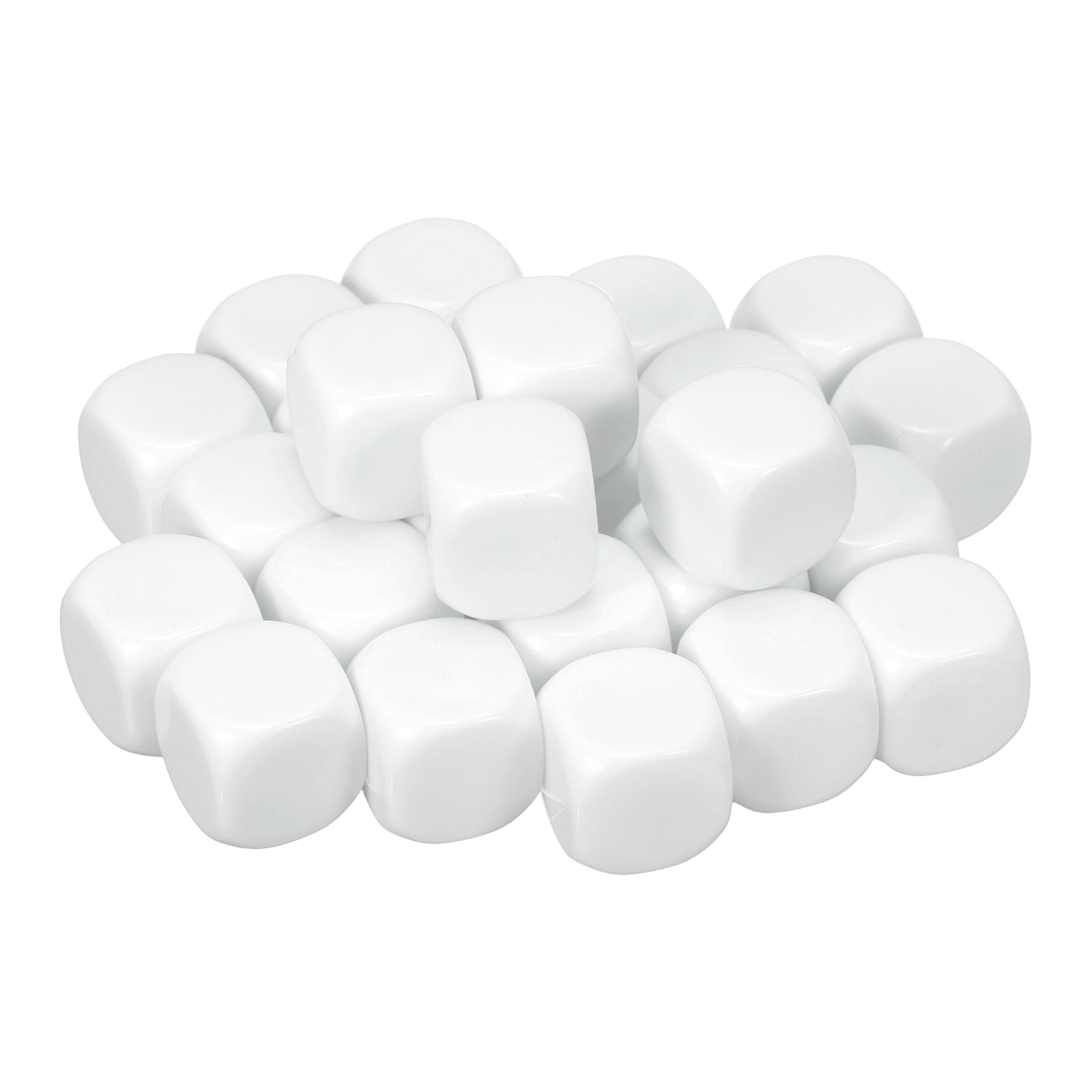 20Pack Acrylic Blank Dice, 20mm/0.79" Acrylic Rounded Corner Six Sided ...