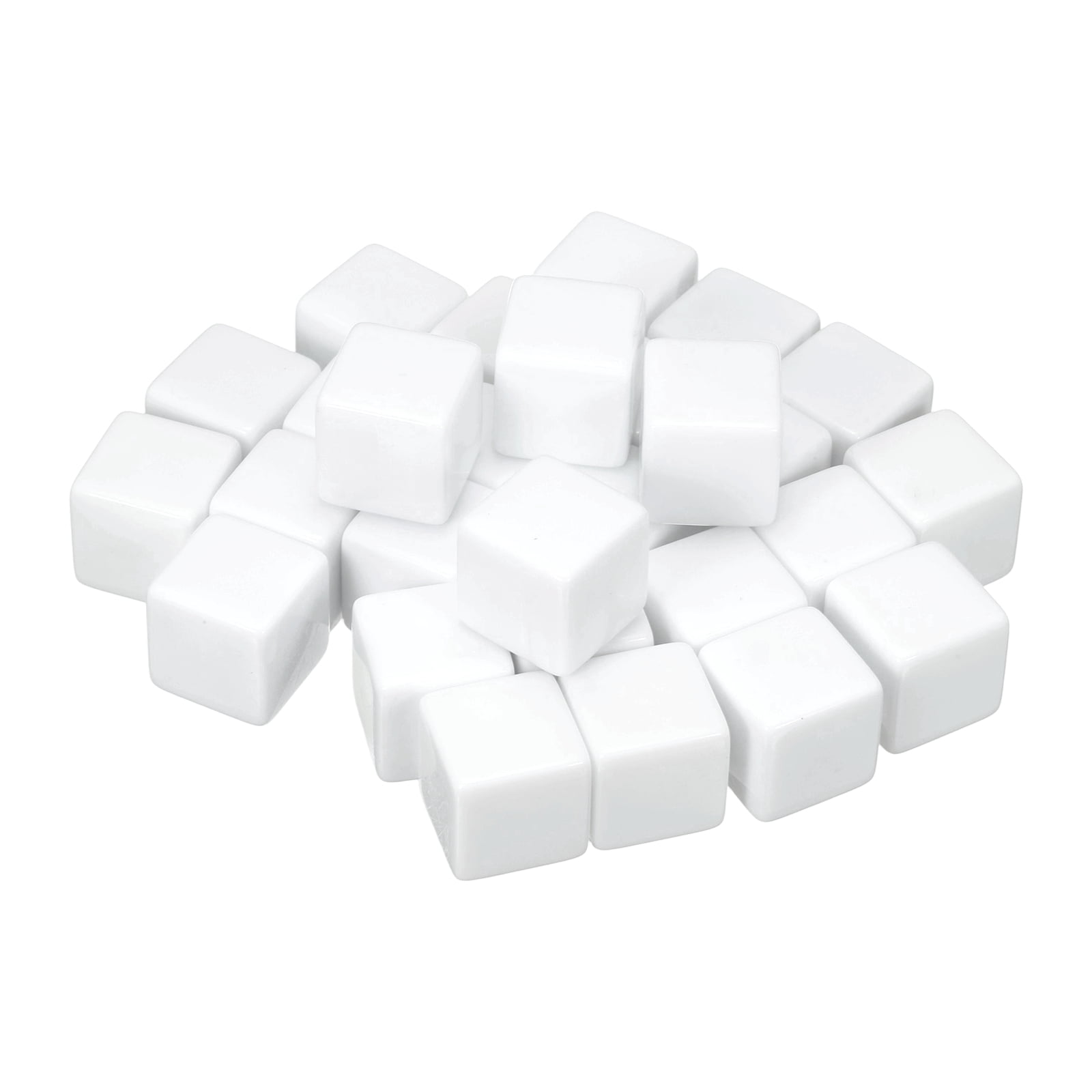 20Pack Acrylic Blank Dice, 20mm/0.79" Acrylic Six Sided Blank White ...