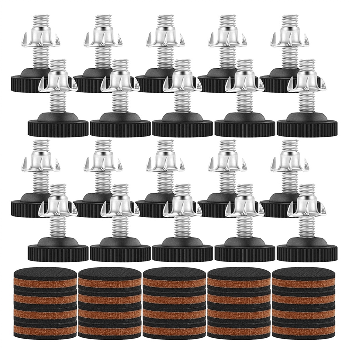 20Pack Adjustable Furniture Levelers with Floor Protectors,3/8 Inch ...