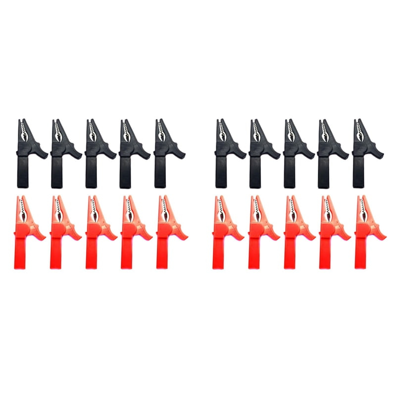 20Pack Alligator Clips 1000V 32A Heavy Duty Full Insulated Automotive ...