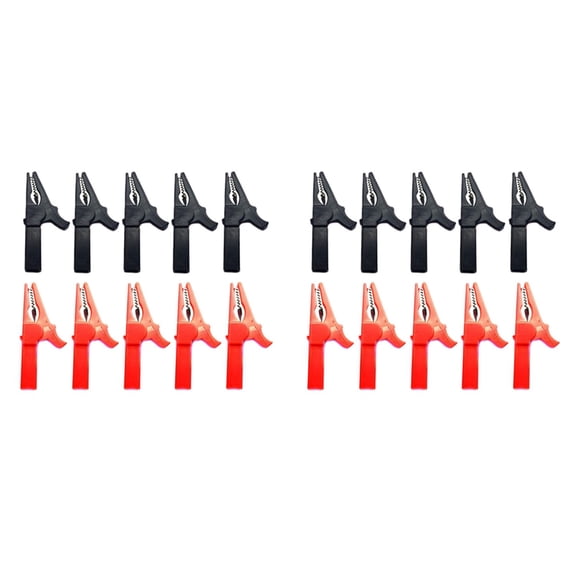 20Pack Alligator Clips 1000V 32A Heavy Duty Full Insulated Automotive ...