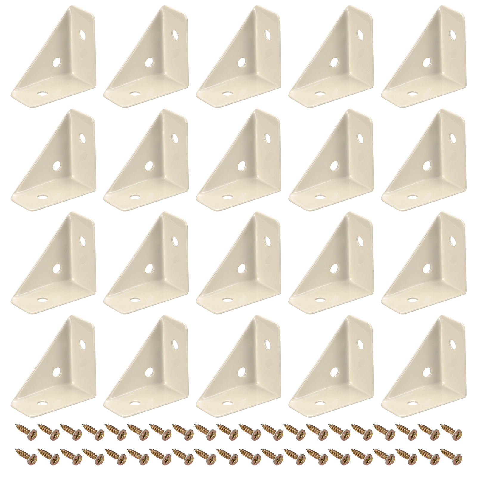 20Pack Angle Corner Brackets 38x38mm Braces Joining Support with Screws ...