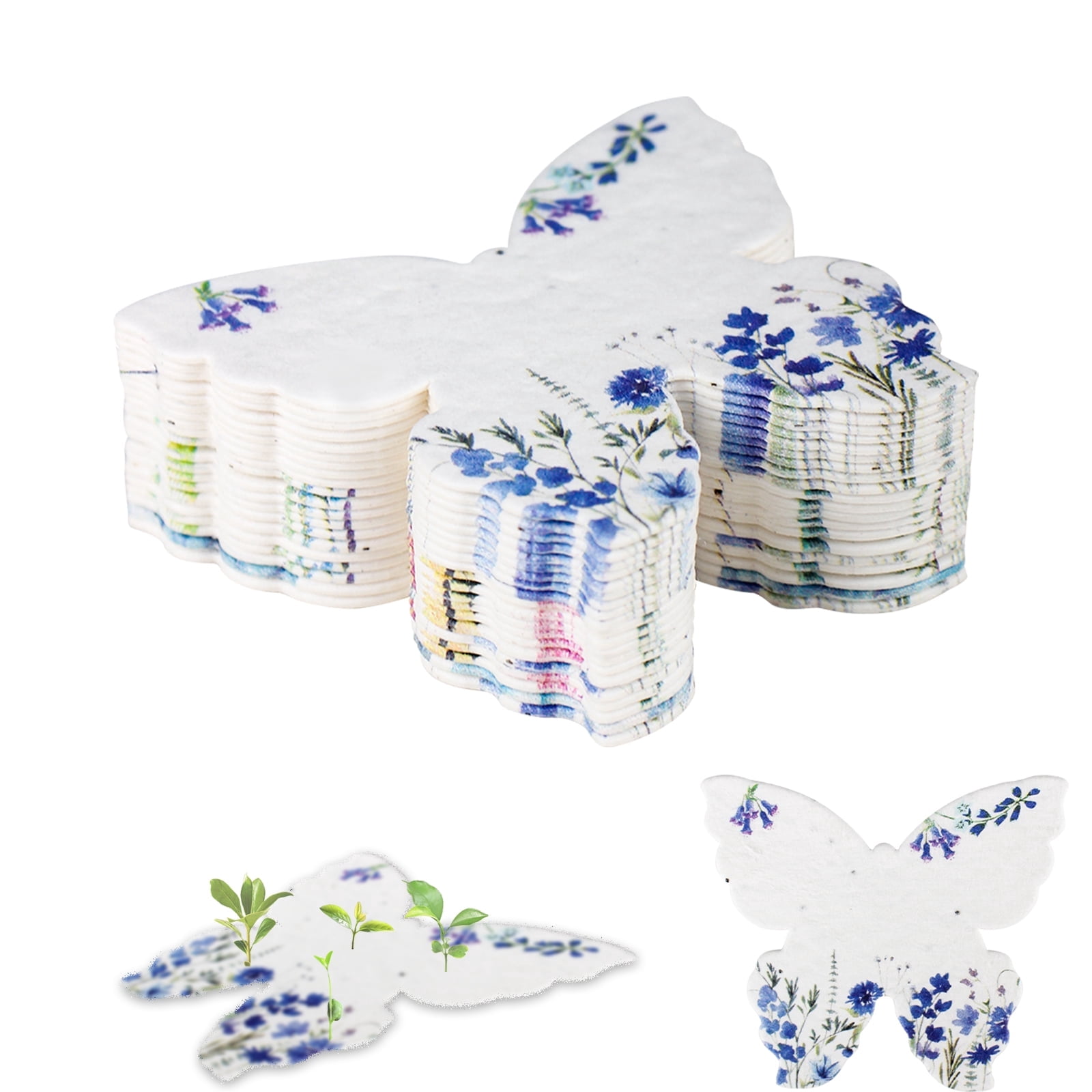 20Pack Butterfly Plantable Seed Paper Cards - Handmade Paper Card ...