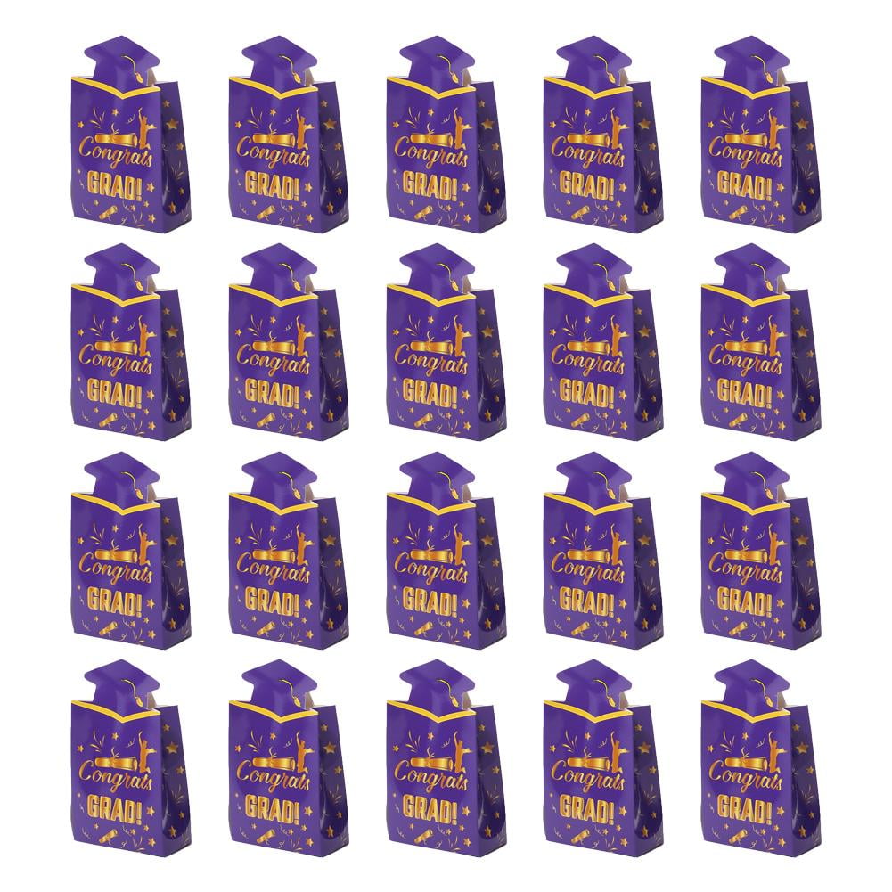 20Pack Graduation Cap Candy Box,Graduation Cookie Gifts Boxes ...