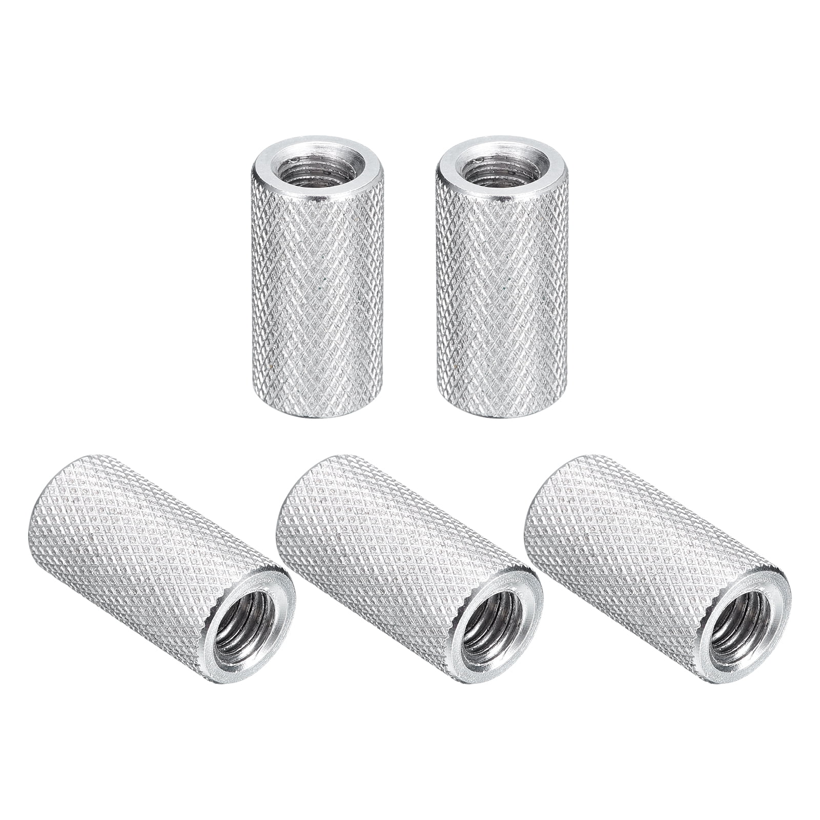 20Pack Knurled Thumb Nut, 1/4"-20x20mm Hand Nut Pass Hole Nut Aluminum ...