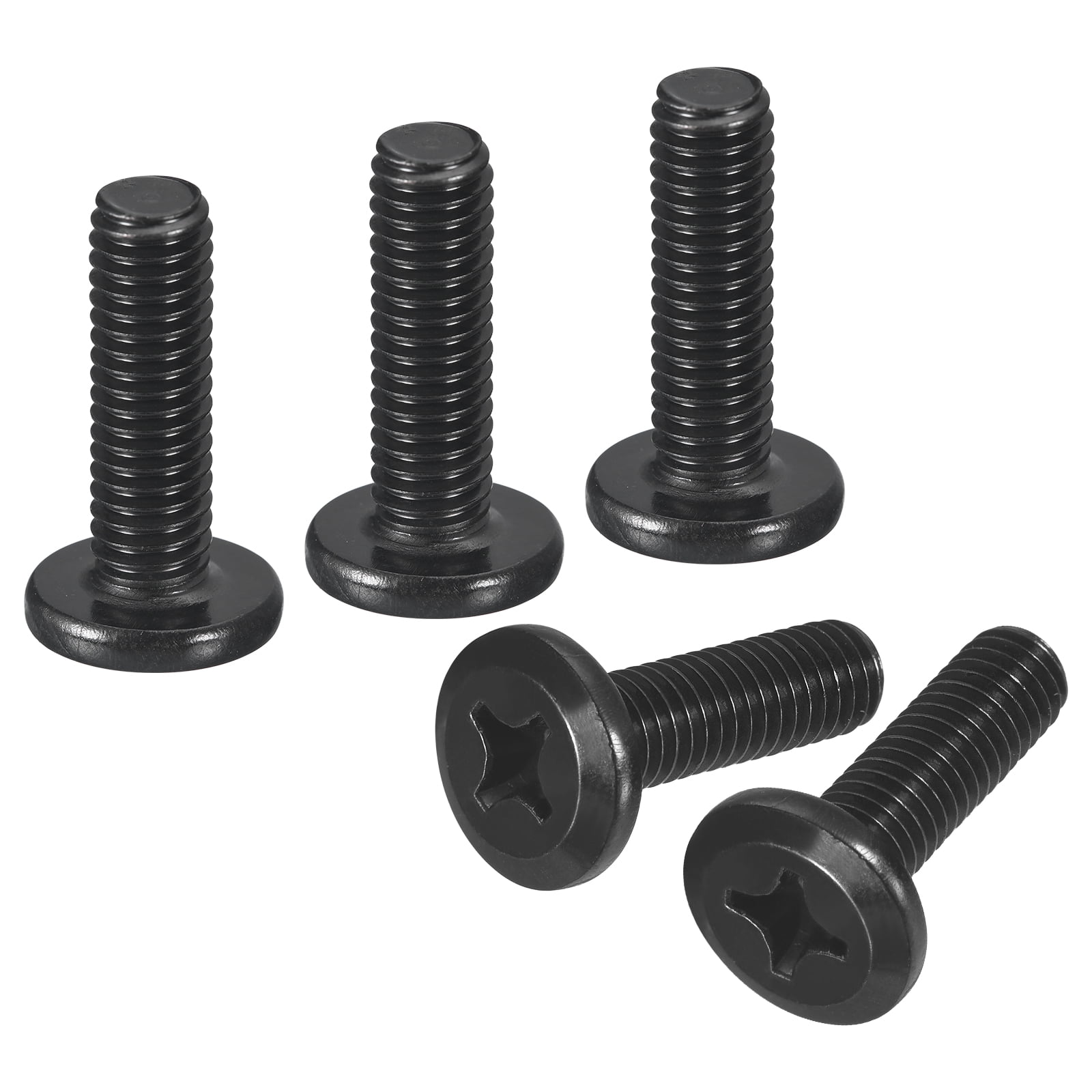 20Pack M6-1.0 x 20mm Flat Round Head Machine Screws, Phillips Drive ...