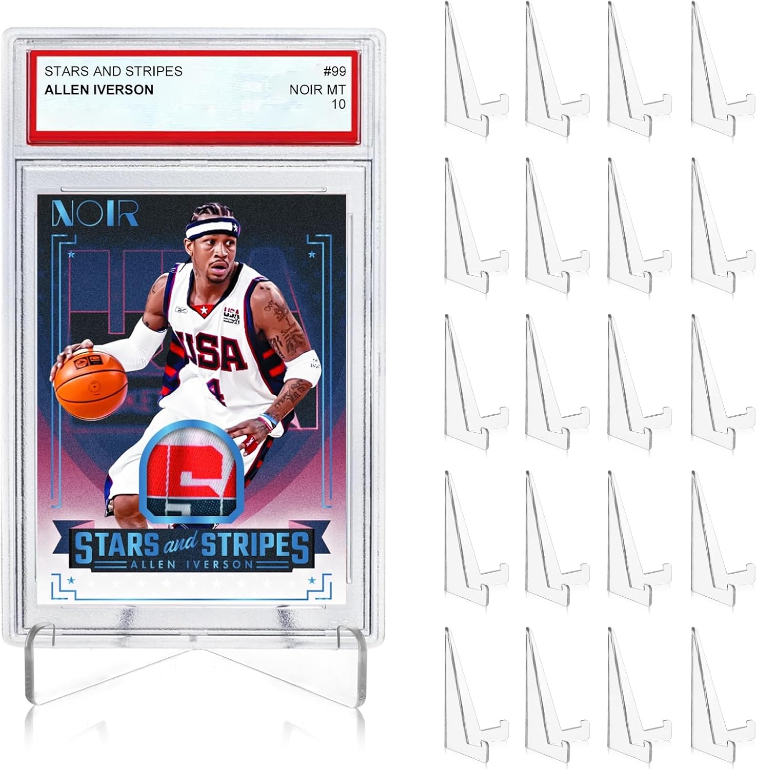 20Pack PSA Graded Card Stands,2"נ3.4"PSA Stand Clear, Trading Card ...