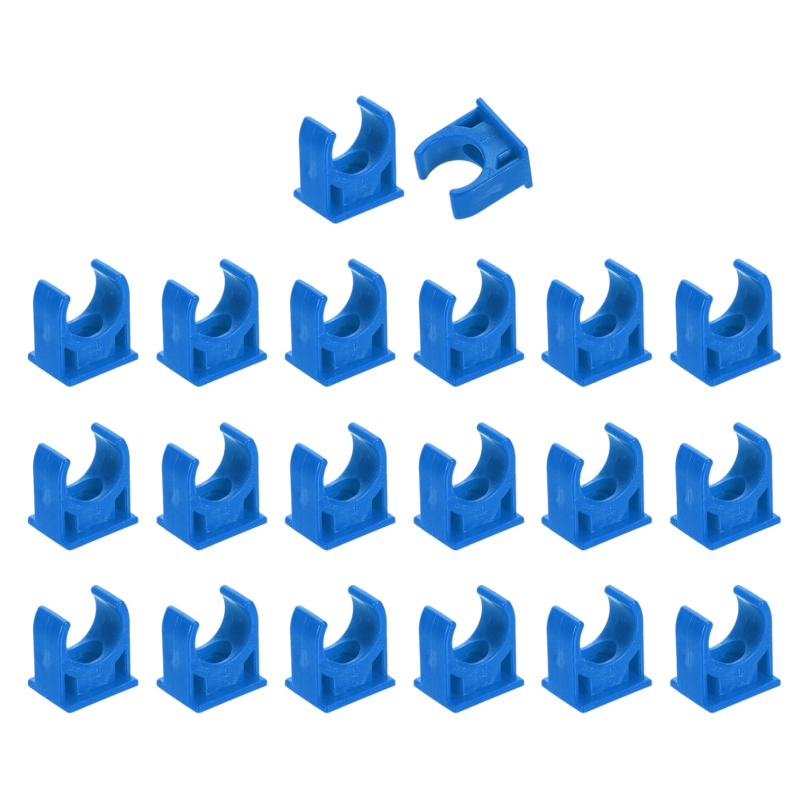 20Pack PVC Water Pipe Clamps Clips, U-Shaped Holder Buckles for 16mm OD ...