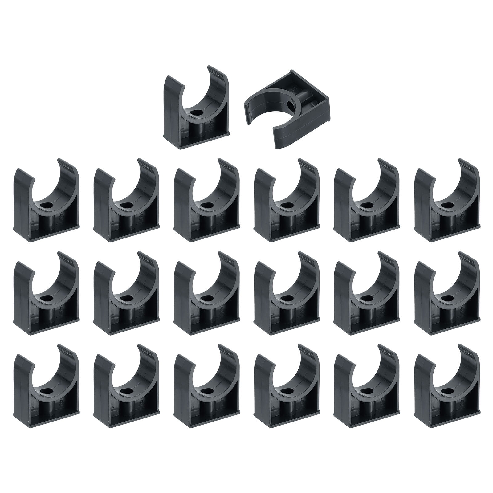 20Pack PVC Water Pipe Clamps Clips, U-Shaped Holder Buckles for 40mm OD ...