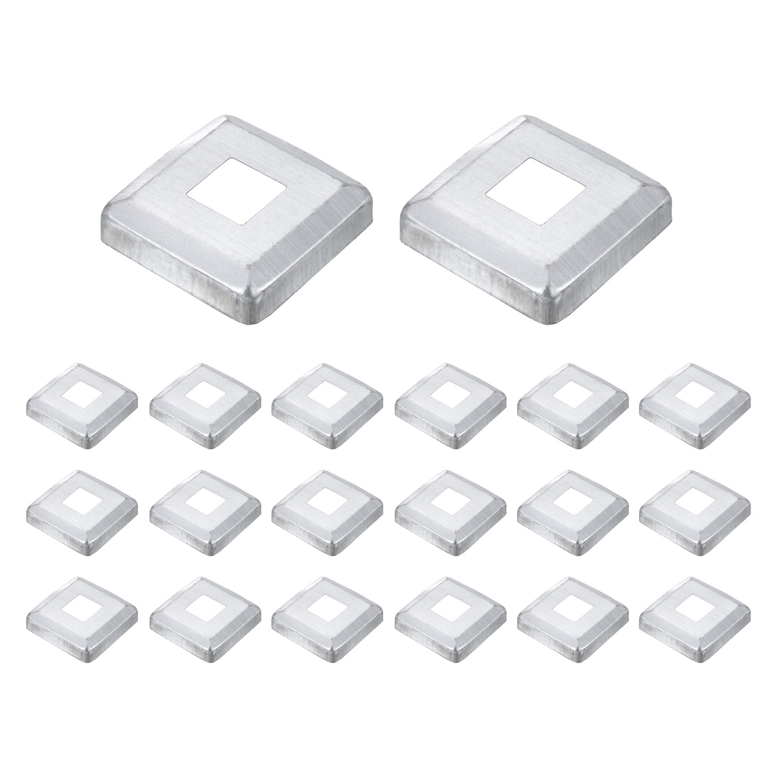 20Pack Post Base Cover, 2.5x2.5 Metal Integral Style Post Skirt Porch ...