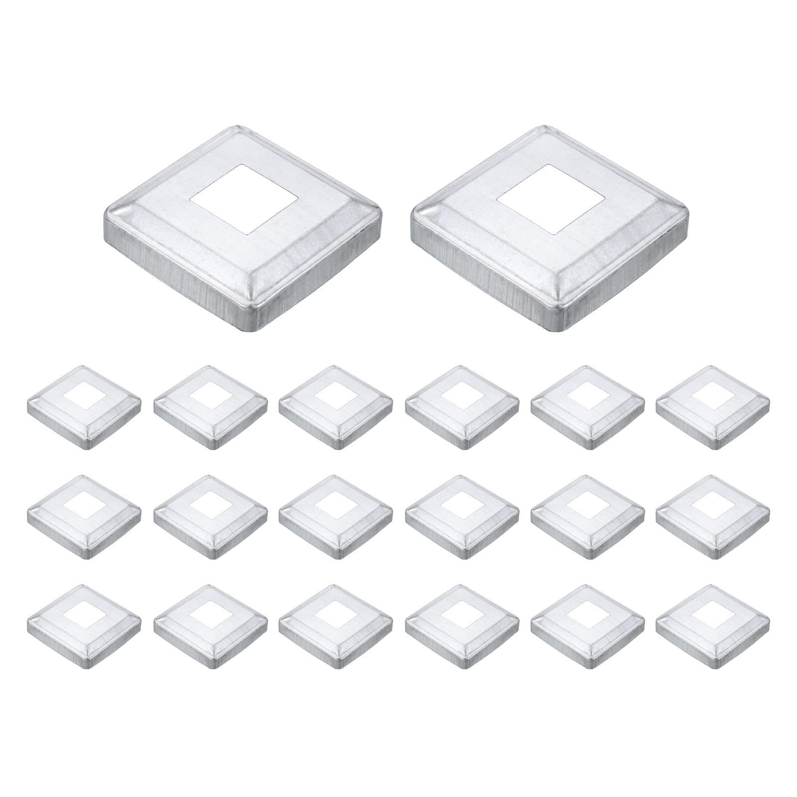 20Pack Post Base Cover, 3.25x3.25 Metal Integral Style Post Skirt Porch ...