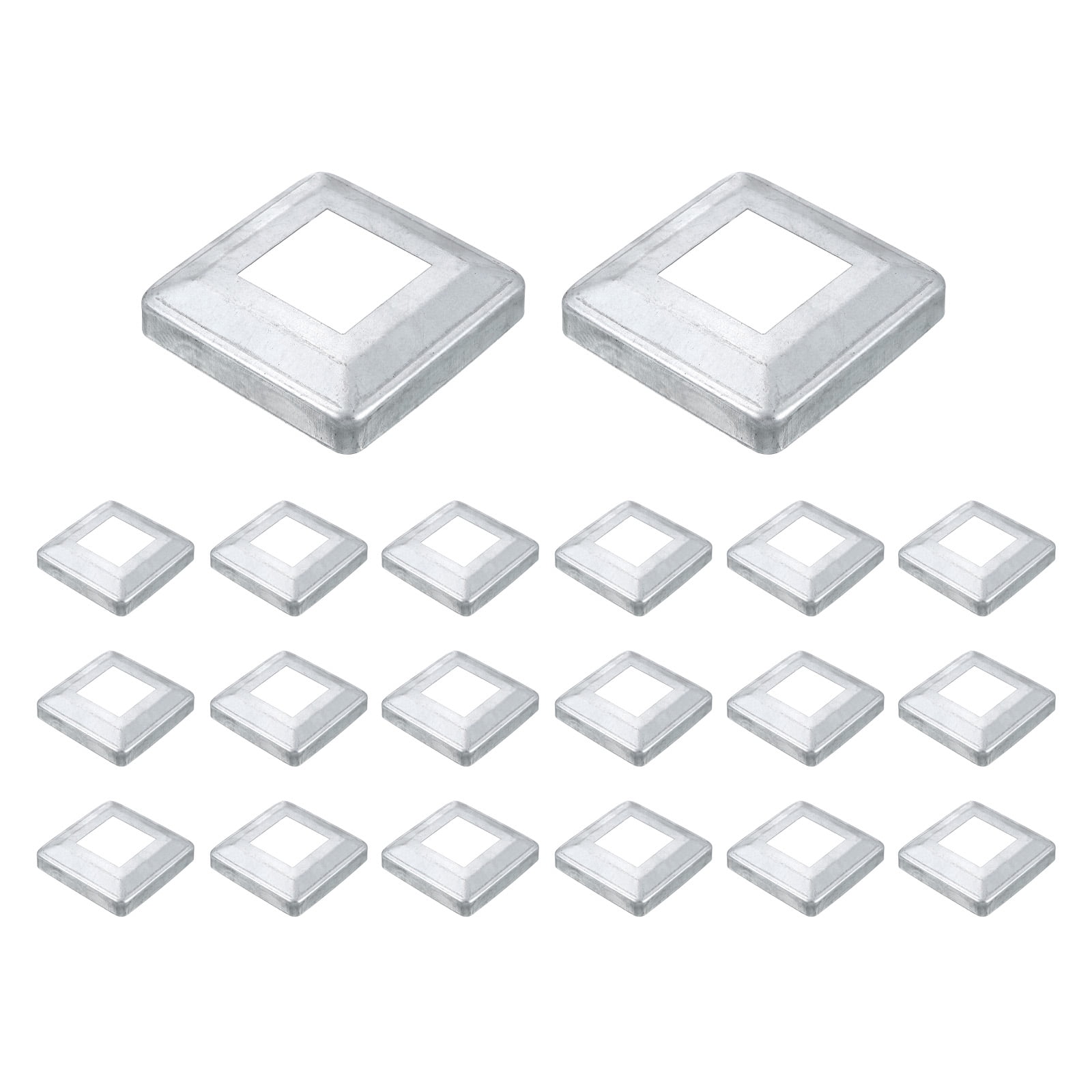 20Pack Post Base Cover, 4.25x4.25 Metal Integral Style Post Skirt Porch ...