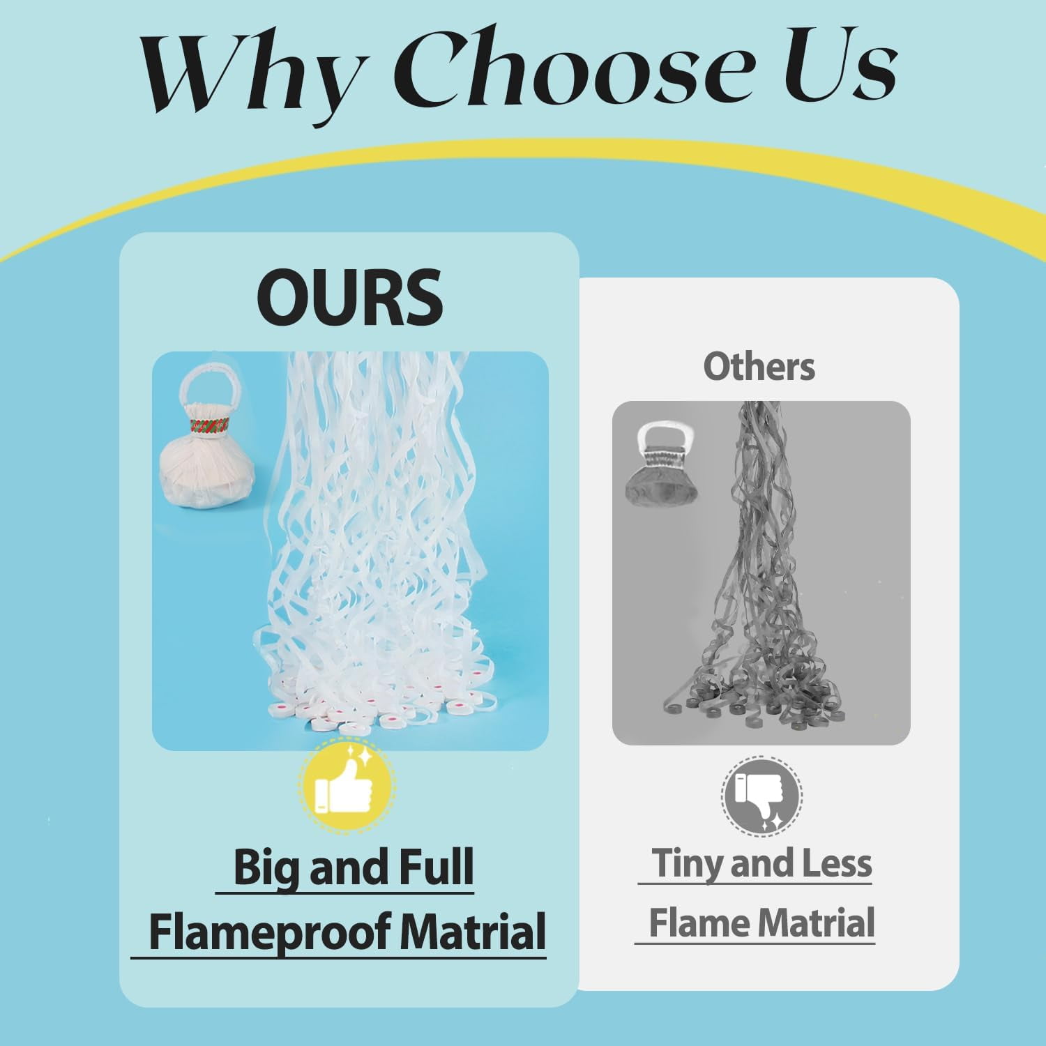 20Pack Streamer Poppers, No Mess White Paper Crackers, Hand Throw ...