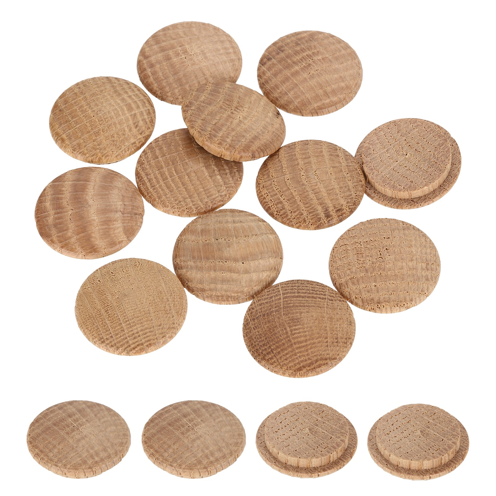 20Pack Wood Button Plugs, 23mm / 0.91" Hardwood Screw Hole Plug ...