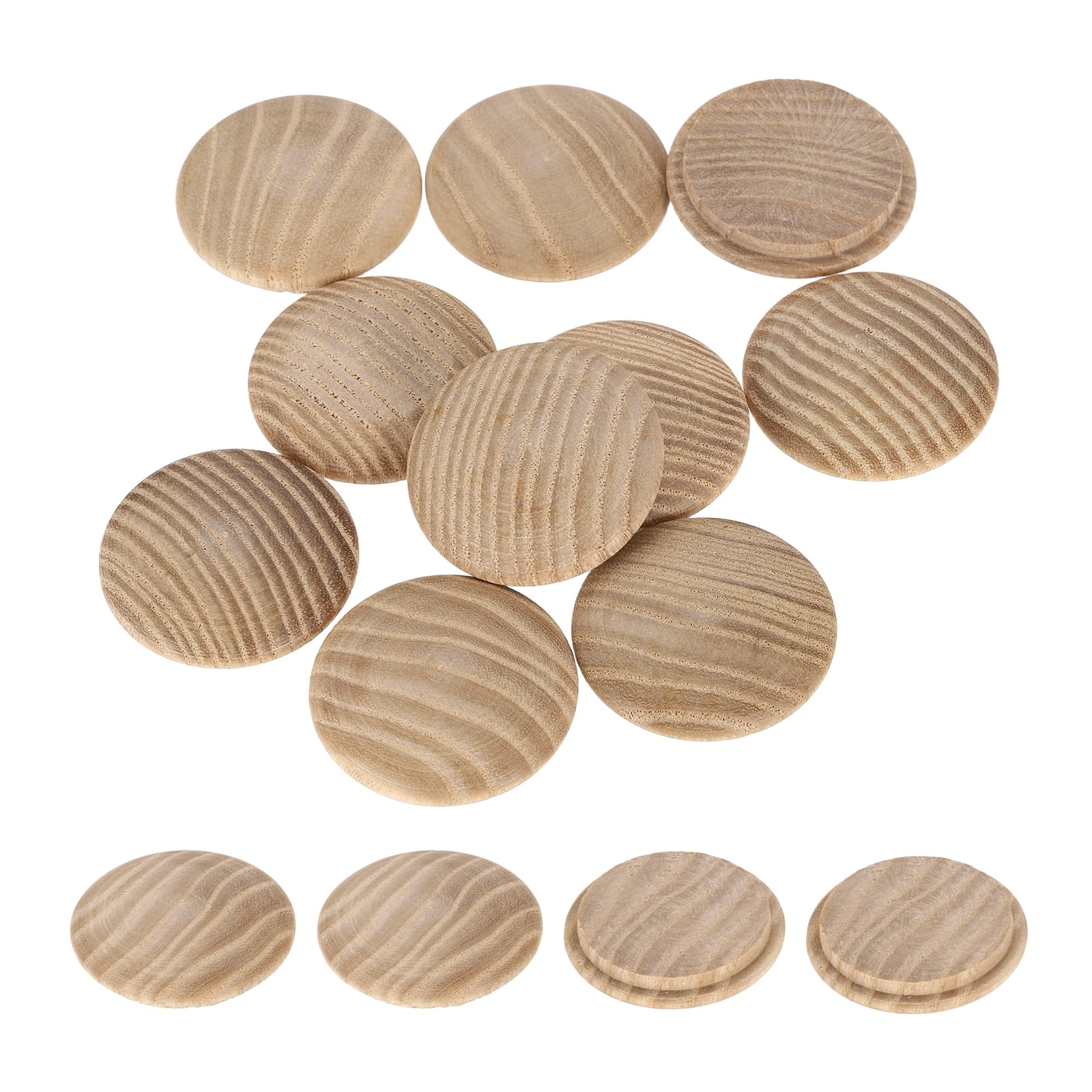 20Pack Wood Button Plugs, 30mm / 1.18" Hardwood Screw Hole Plug ...