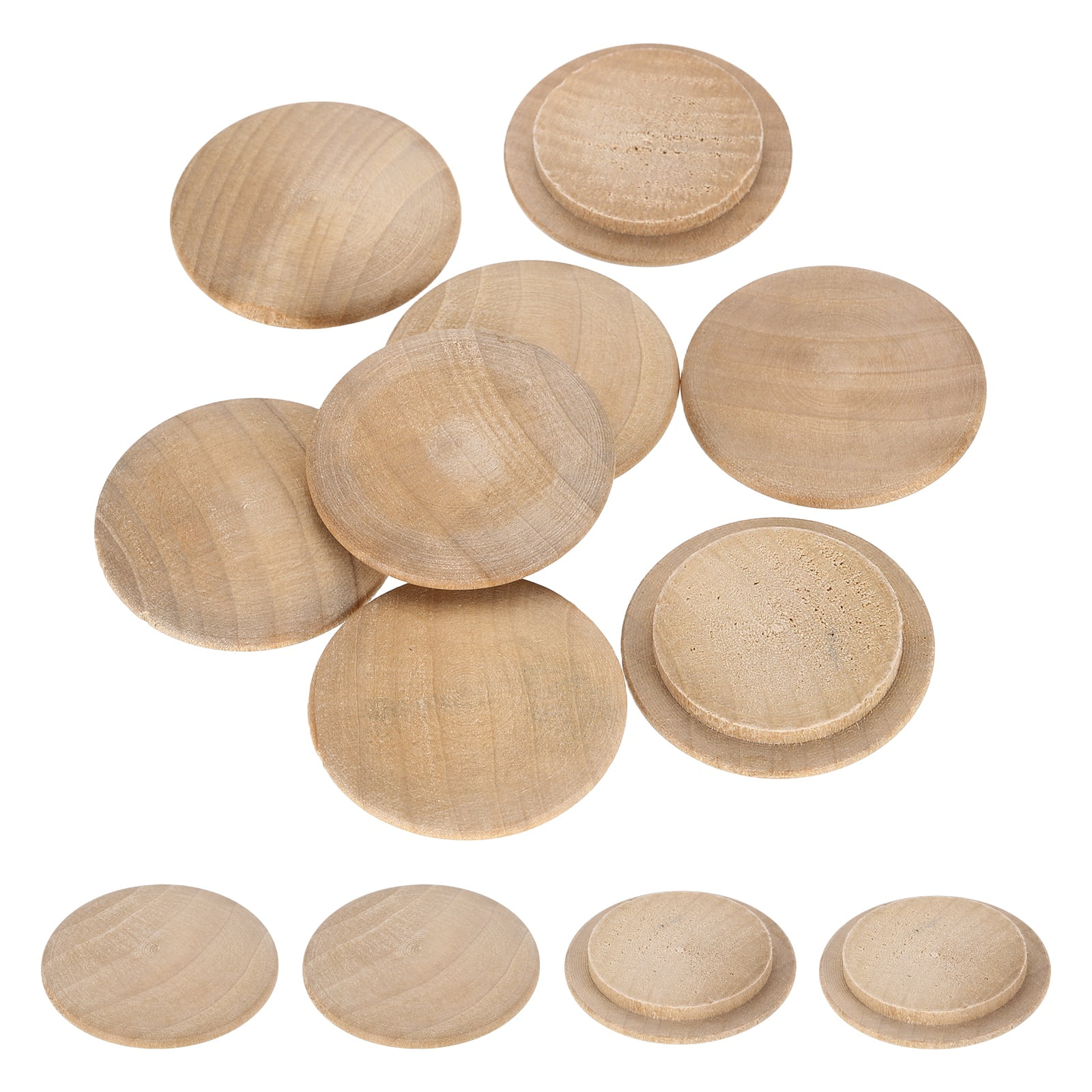 20Pack Wood Button Plugs, 35mm / 1.38" Hardwood Screw Hole Plug ...