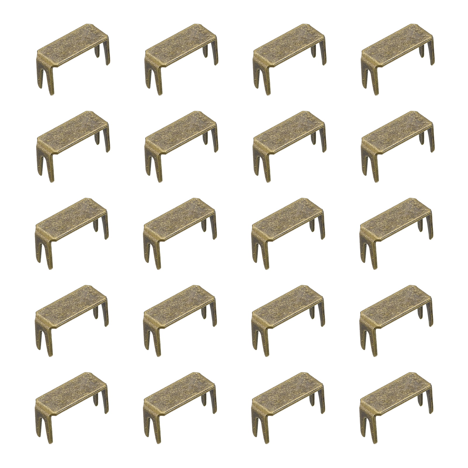 20Pack Zipper Stoppers, #8 Top & Bottom Stops for Rescue Repair, Bronze ...