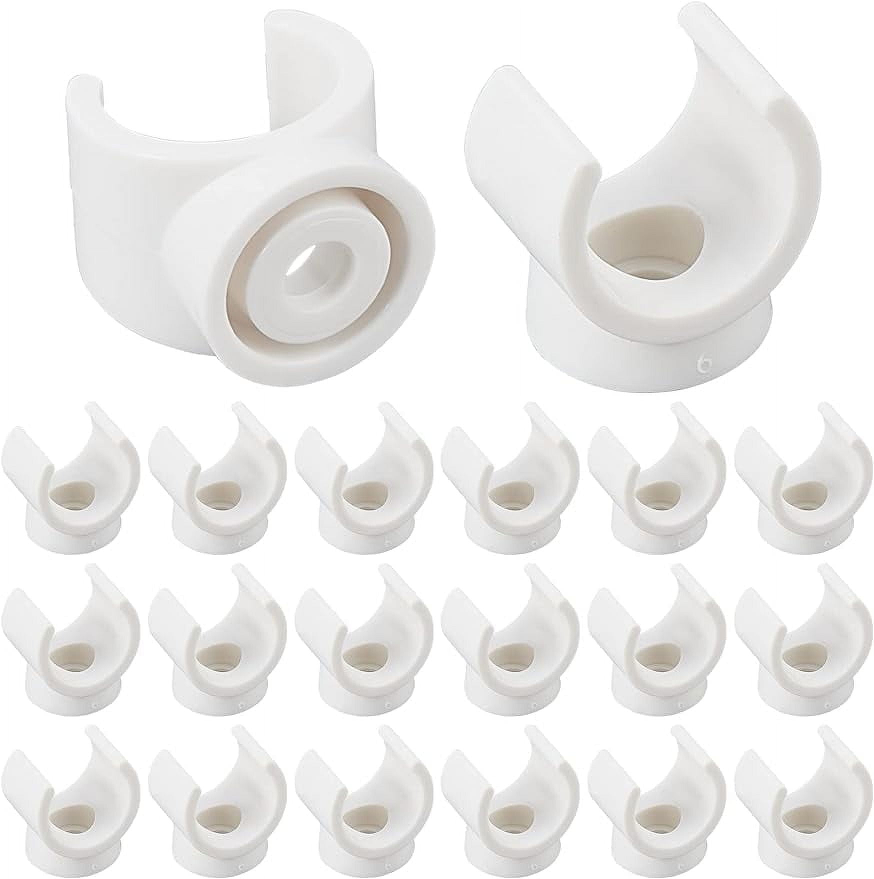 20Packs 0.9-Inch U-Hook PEX Holder TV Tray Replacement Clips PVC Water ...