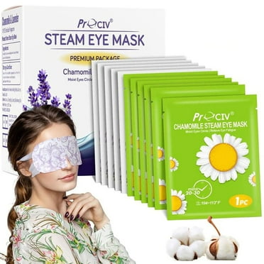 FOMI Moist Heat Weighted Eye Mask Warm Head Wrap for Migraines, Dry ...