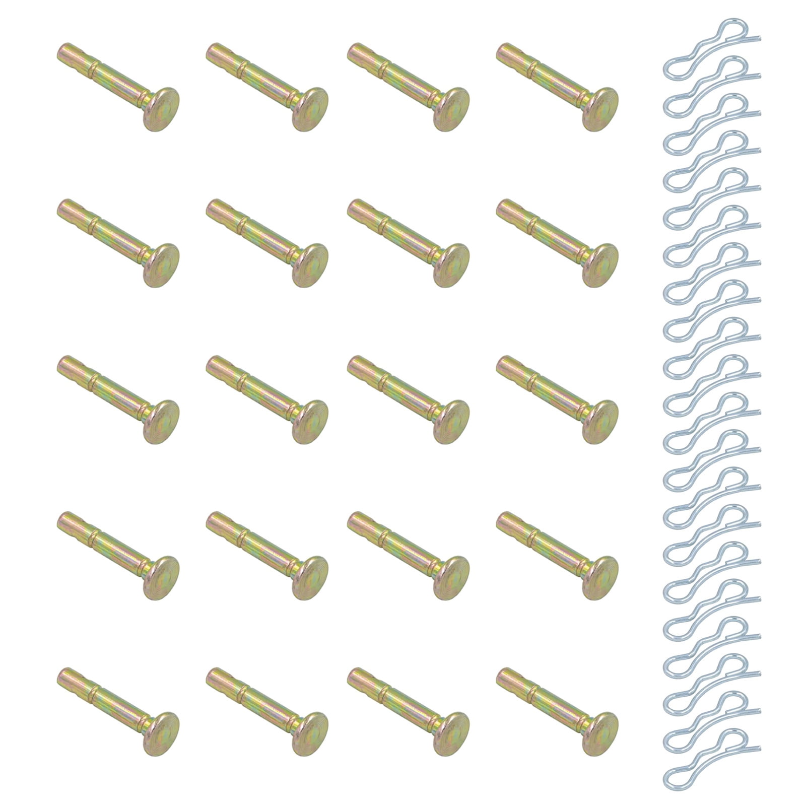 20Pairs Replacement Pin for Snow Blowers Shear and Cotter Type Kirsite ...