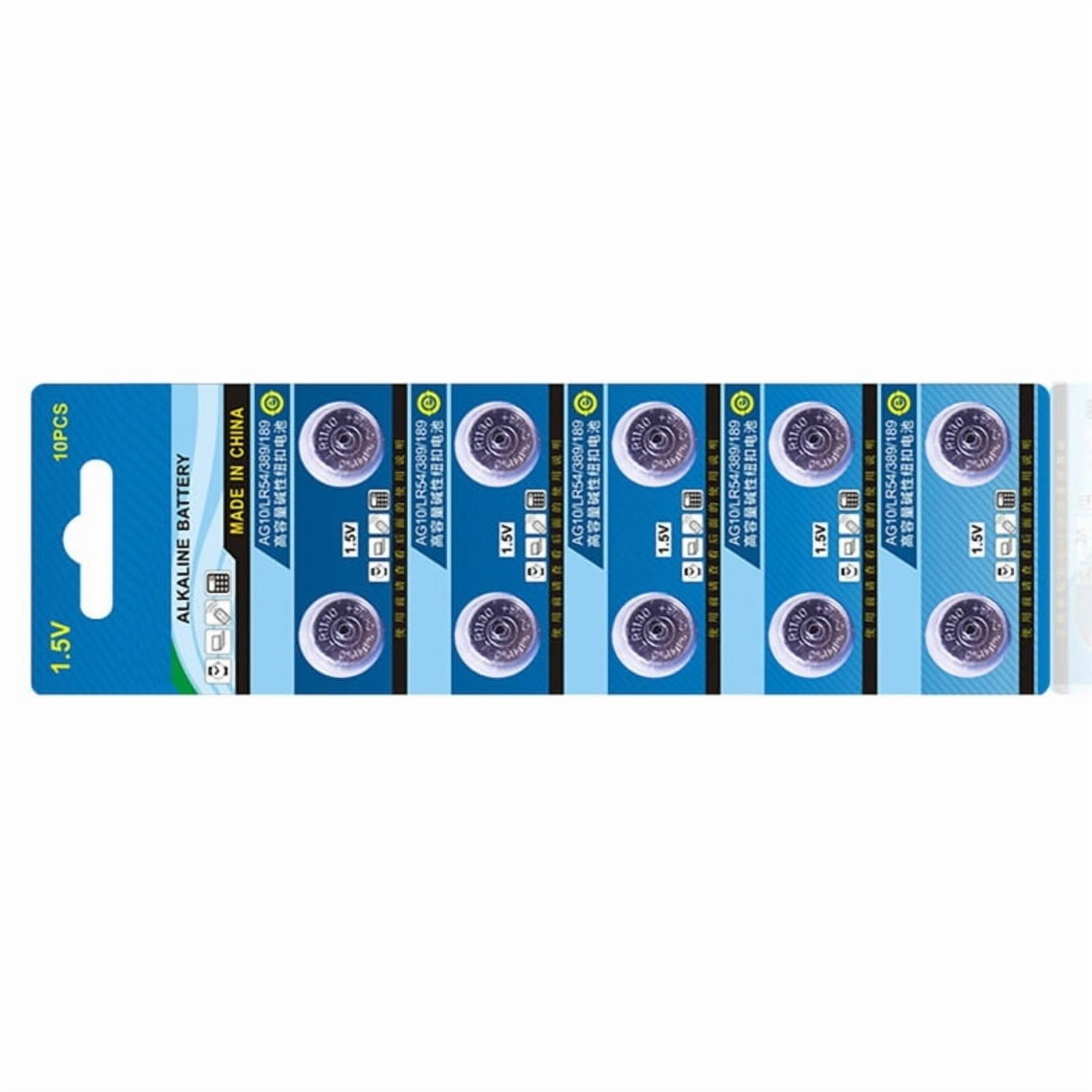 20Pc/10pc AG10/LR54 1.5V Button Coin Cell Batteries High Capacity ...