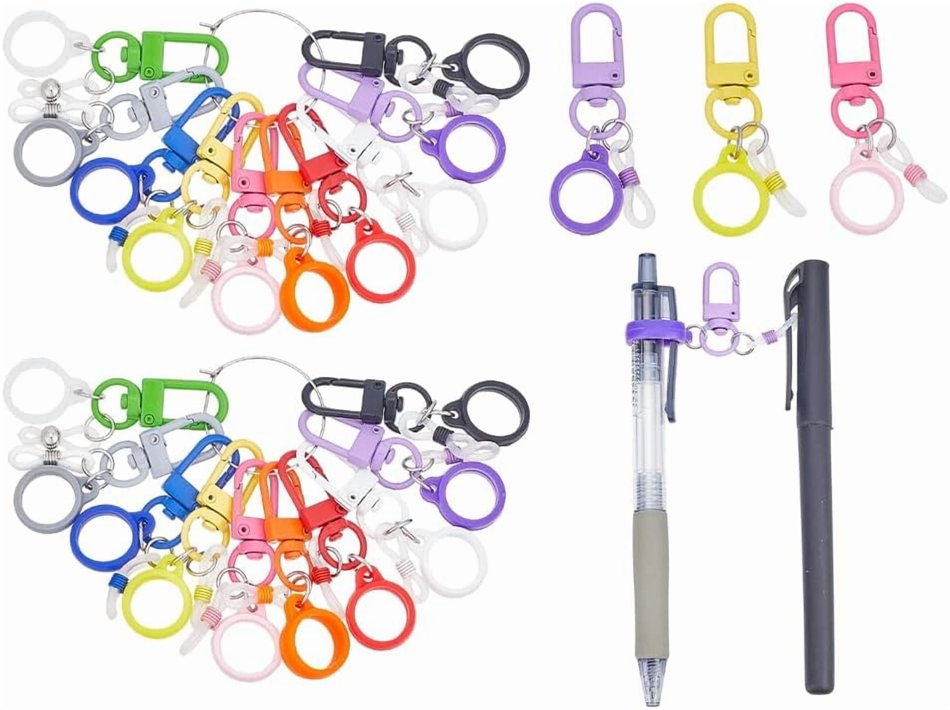 20Pcs 10 Styles Pen Clips Silicone Pen Holder Lobster Clasp Notebook ...