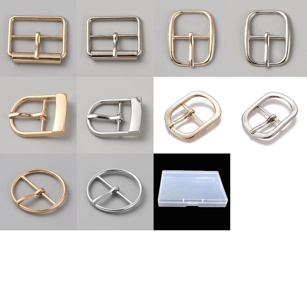 20Pcs 10 Styles Zinc Alloy Center Bar Buckles For Webbing Strapping ...