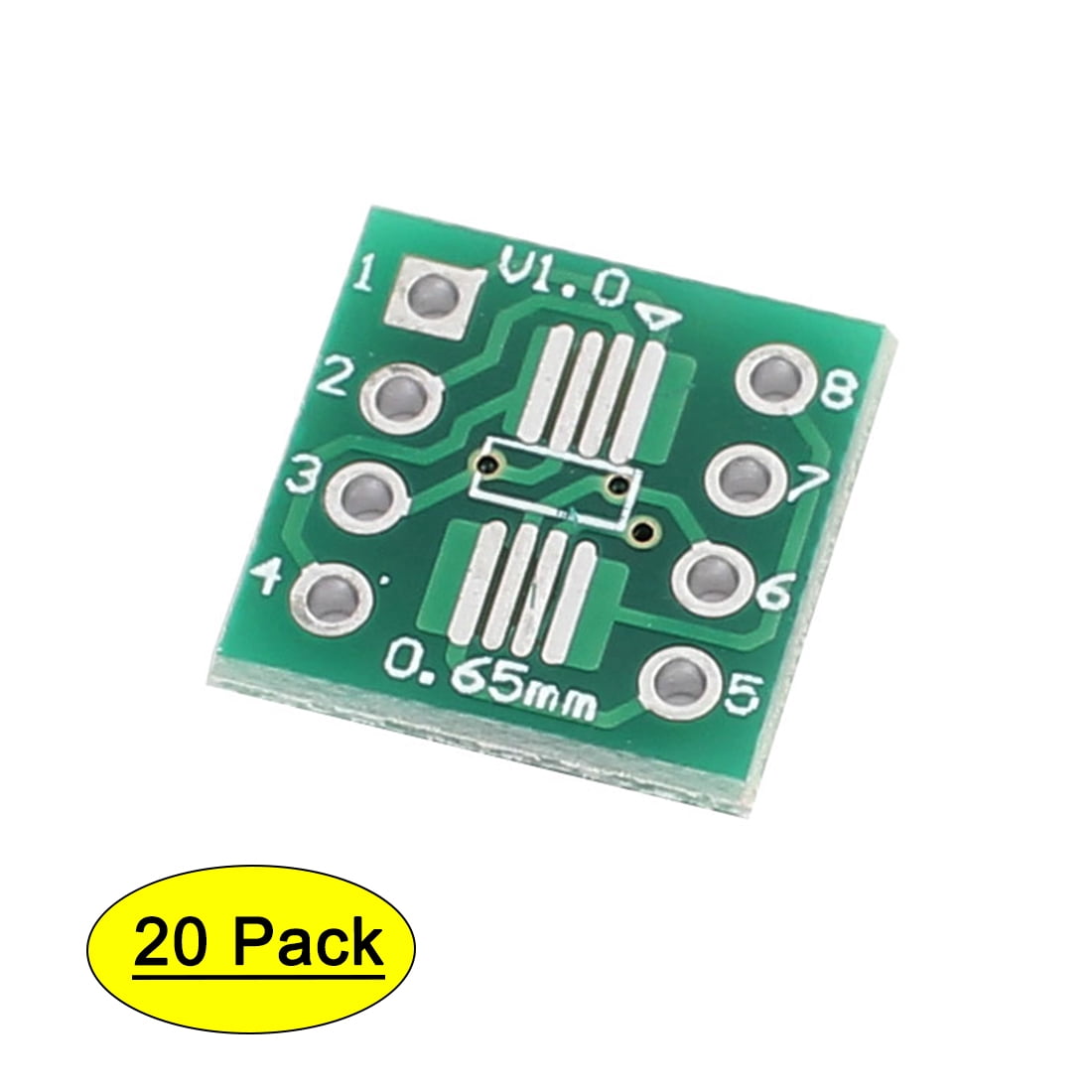 20Pcs 12mmx12mm SOP8 SSOP8 TSSOP8 to DIP8 PCB Adapter Converter ...