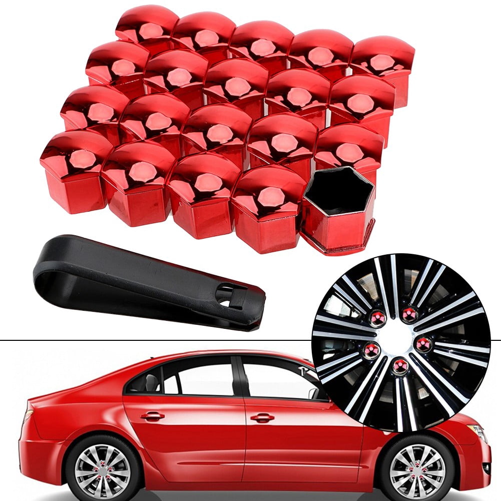 20Pcs 19Mm Car Tyre Wheel Hub Covers Protection Cap Screw Hub Wheel ...