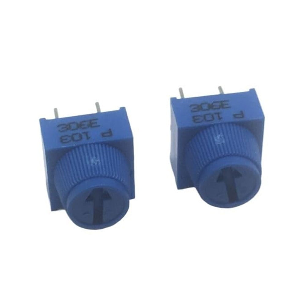 20Pcs 1K 10K 50K 100K Ohm Trim Potentiometer With Blue Knob Variable ...