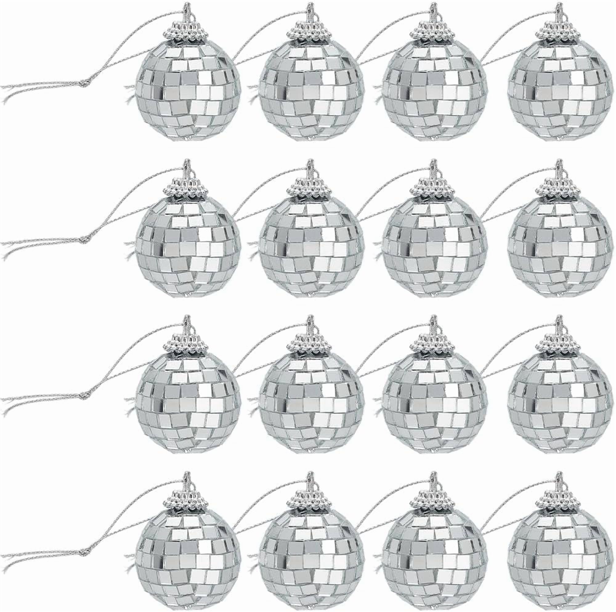 20Pcs 2.3x1.8 Inch Disco Ball Ornaments Mini Disco Balls Reflective ...