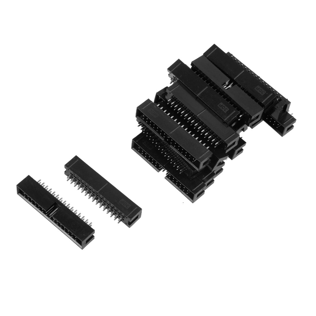 20Pcs 2.54mm Pitch 2x15-Pin 2 Row Straight Box Header Connector PCB ...