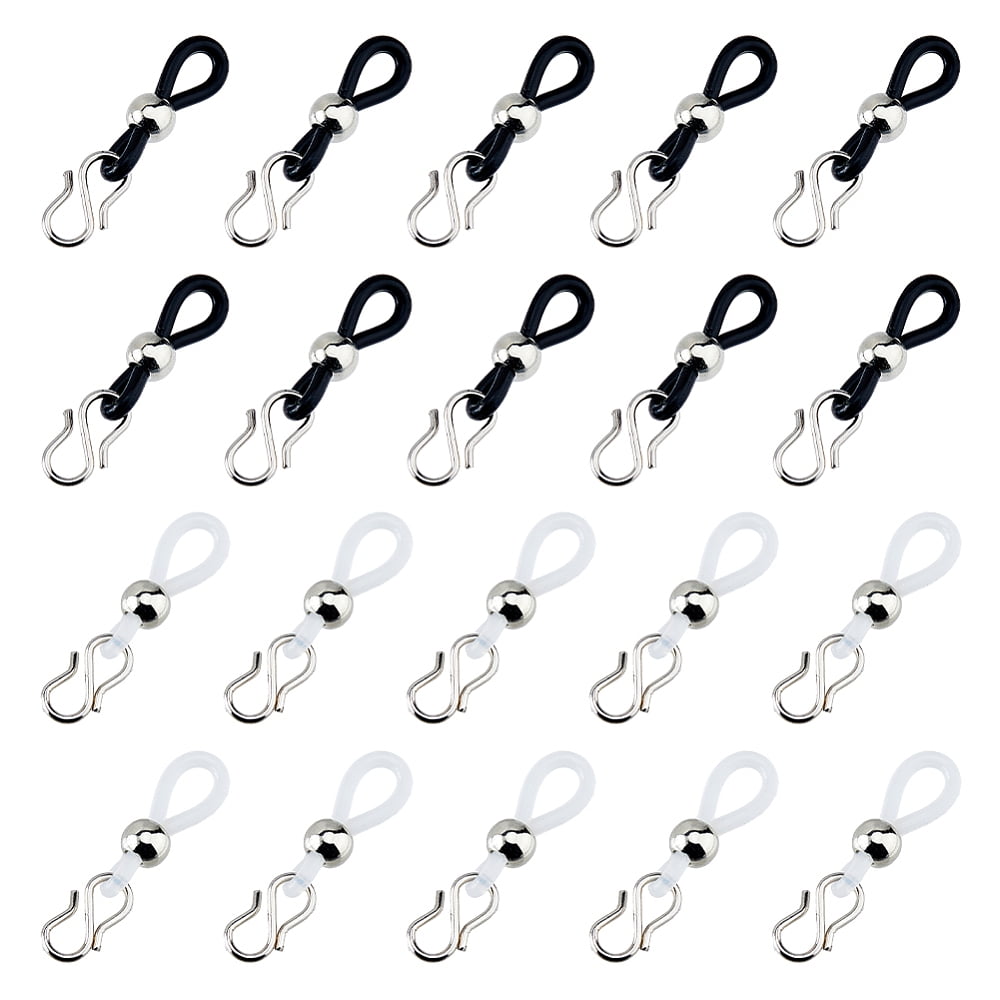 20Pcs 2 Color Silicone Plastics Zipper Holder Upper for Jeans and ...