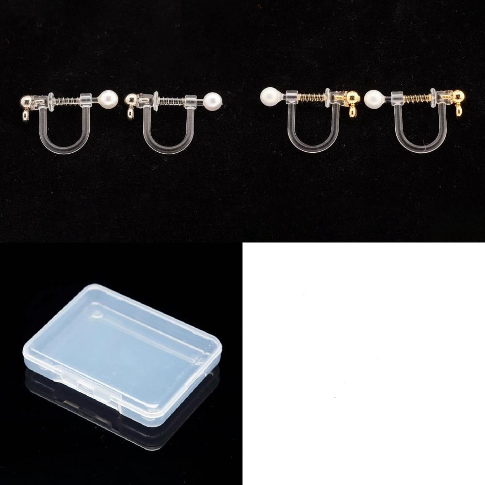 20Pcs 2 Colors 304 Stainless Steel Clip-on Earring Findings ...