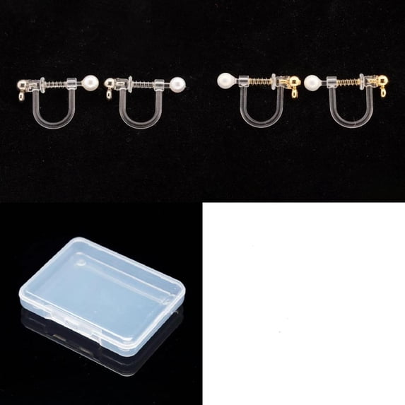 20Pcs 2 Colors 304 Stainless Steel Clip-on Earring Findings ...
