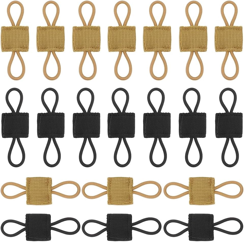 20Pcs 2 Colors Tactical Gear Holder Clips Molle Web Retainer Elastic ...