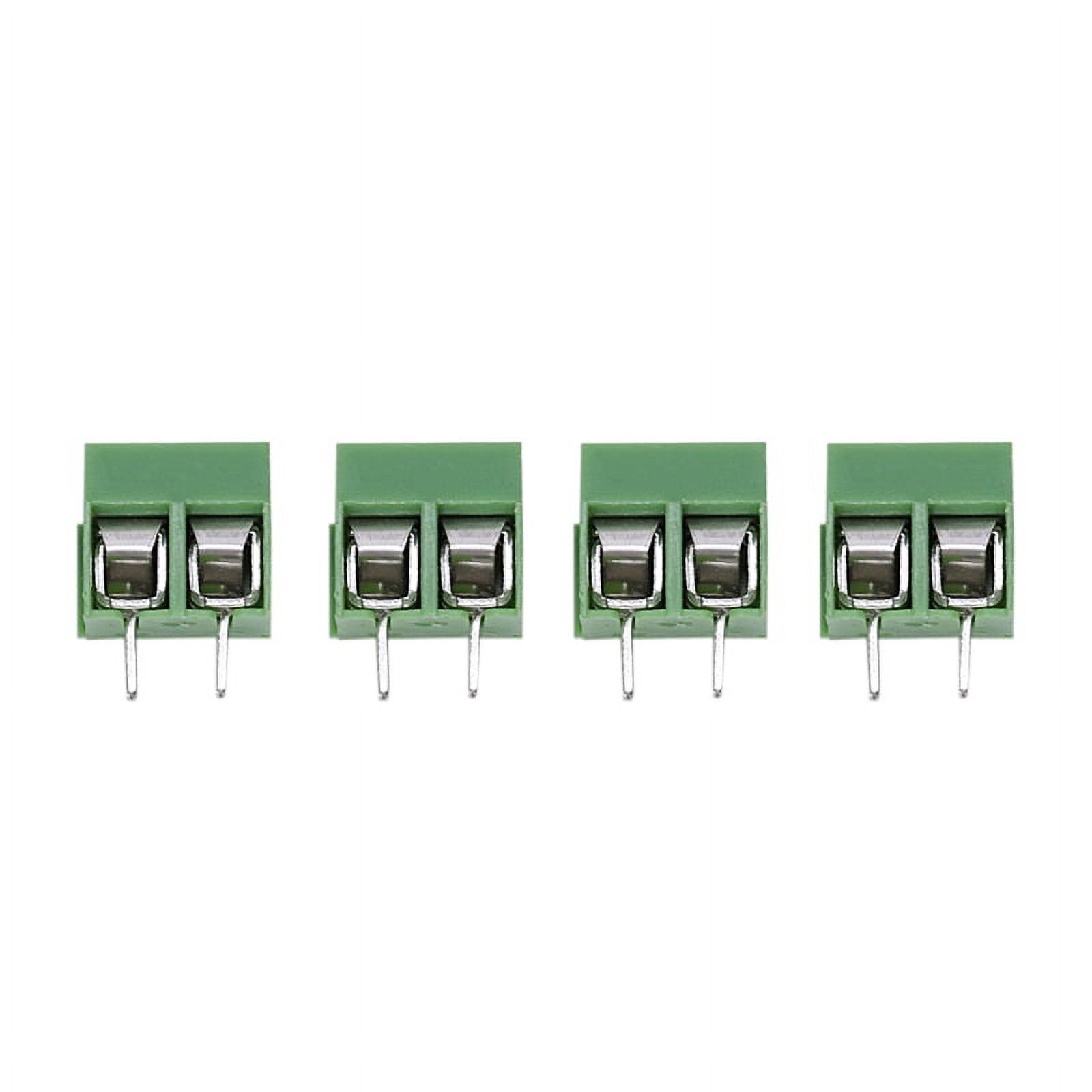20Pcs 2 Pole 5mm Pitch PCB Mount Screw Terminal Block 8A 250V - Walmart.com