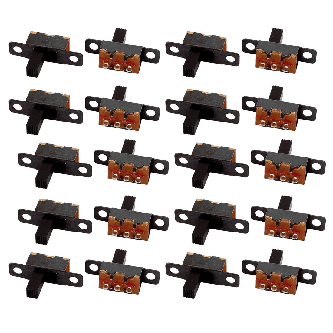 20Pcs 2 Position 3P SPDT Panel Mount Micro Slide Switch Latching Toggle ...