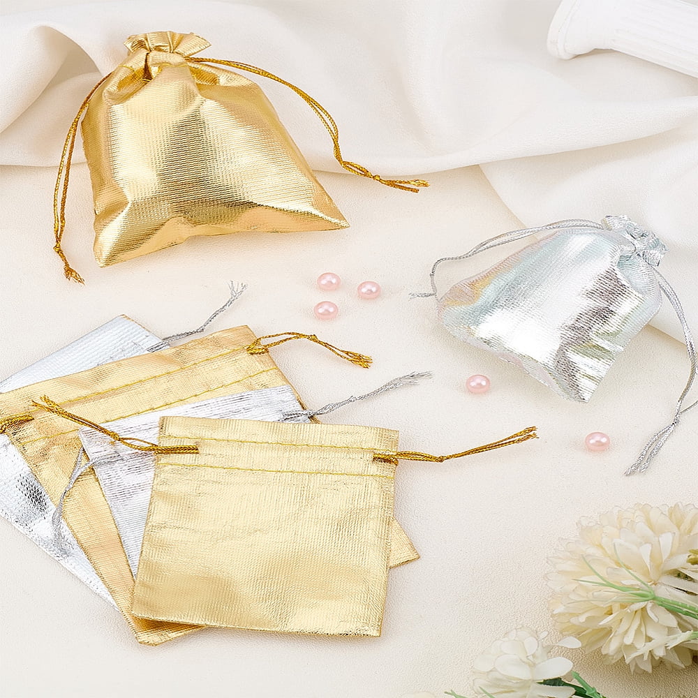 20Pcs 2 Sizes 2 Colors Organza Bags Rectangle Mixed Color 9-12x7-9cm ...