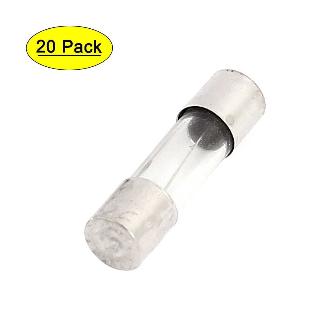 20Pcs 250V 25A F25AL Quick Blow Glass Tube Fuses 5 x 20mm - Walmart.com