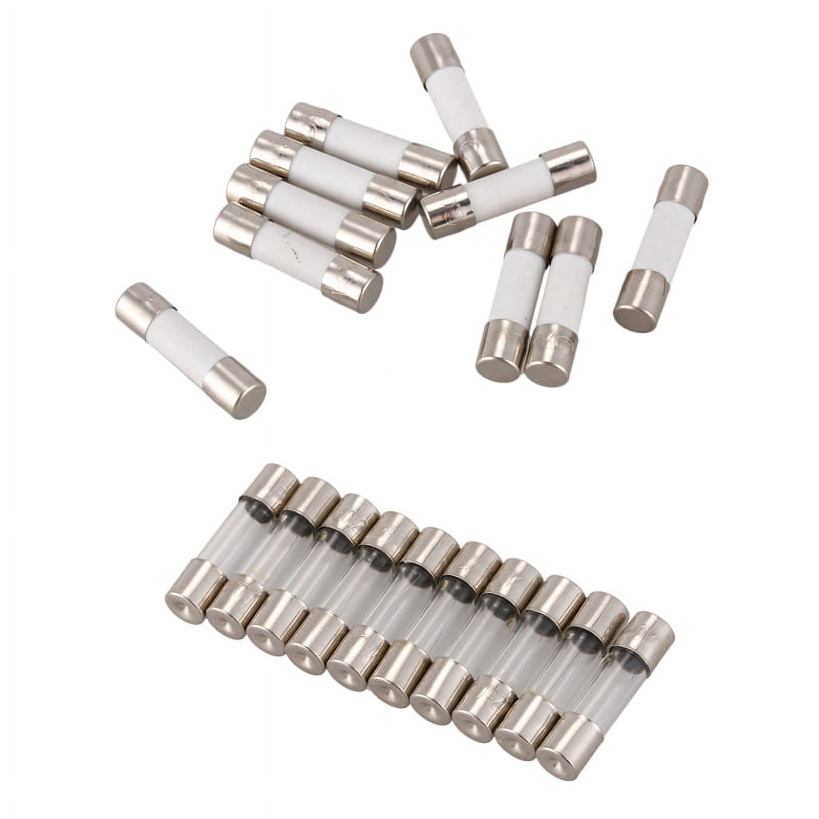 20Pcs 250V Quick Fast Blow Glass Fuses Tubes 5mm x 20mm 250V-0.5A & 0.2A 200MA - Walmart.com