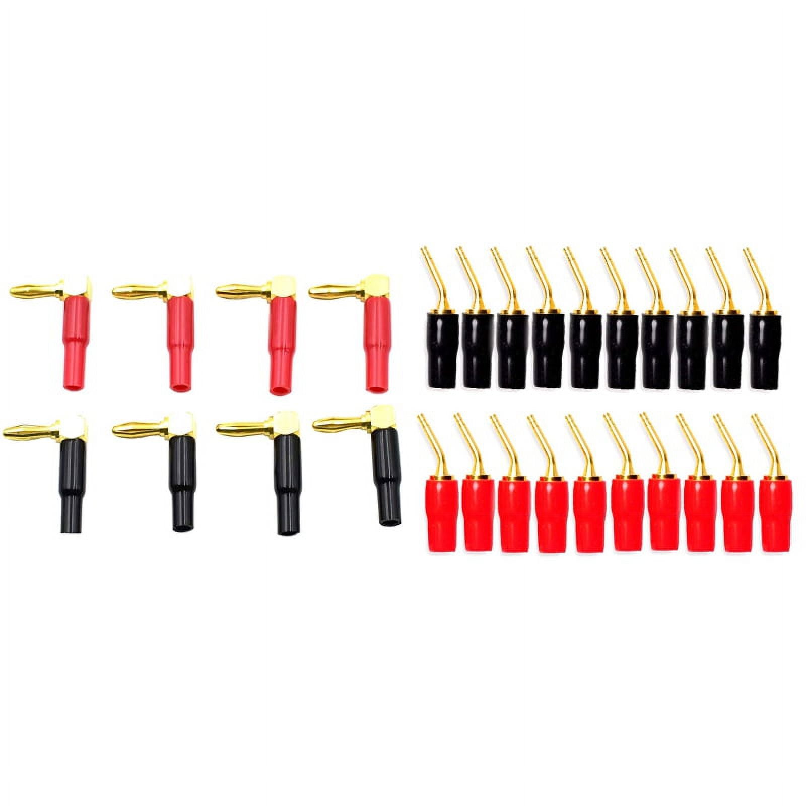 20Pcs 2mm Banana Plug Pin Screw Type with 8Pcs 4mm Banana Plug Speaker ...