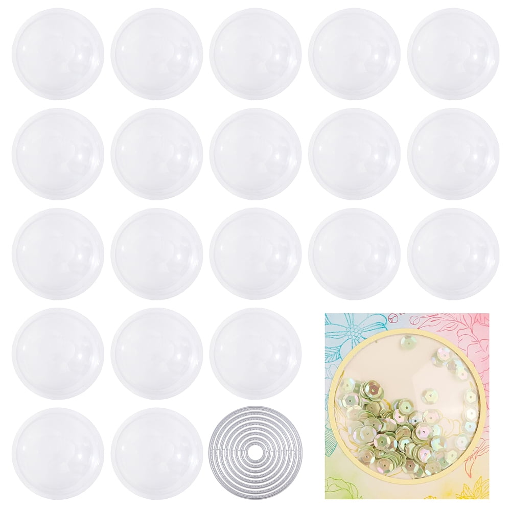 20Pcs 3.7" Round Shaker Covers 3D Circle Dimensional Domes and 8Pcs/Set ...