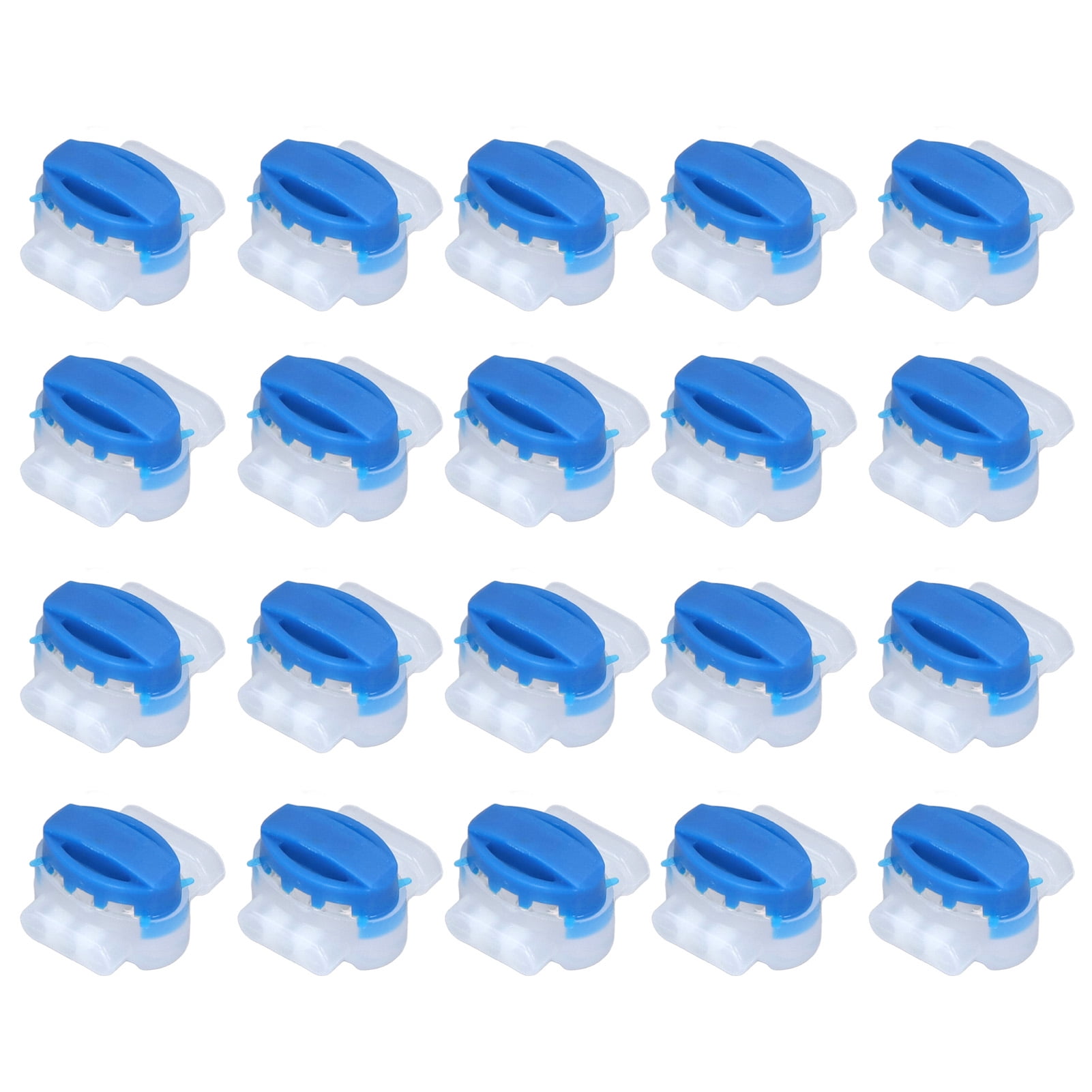 20Pcs 3 Hole Terminal Block Engineering Plastic Wire Connector Locator ...