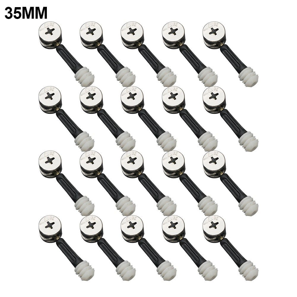 20Pcs 3 In 1 Screw Furniture Connector Screws Fittings Connecting Fixer ...