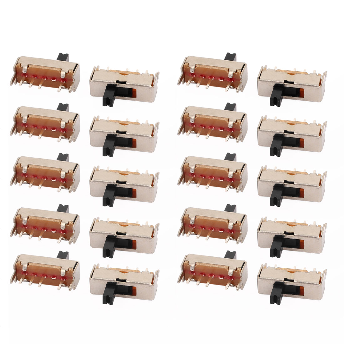 20pcs 3 Position 4p 1p3t Panel Mount Slide Switch Latching Toy Switch